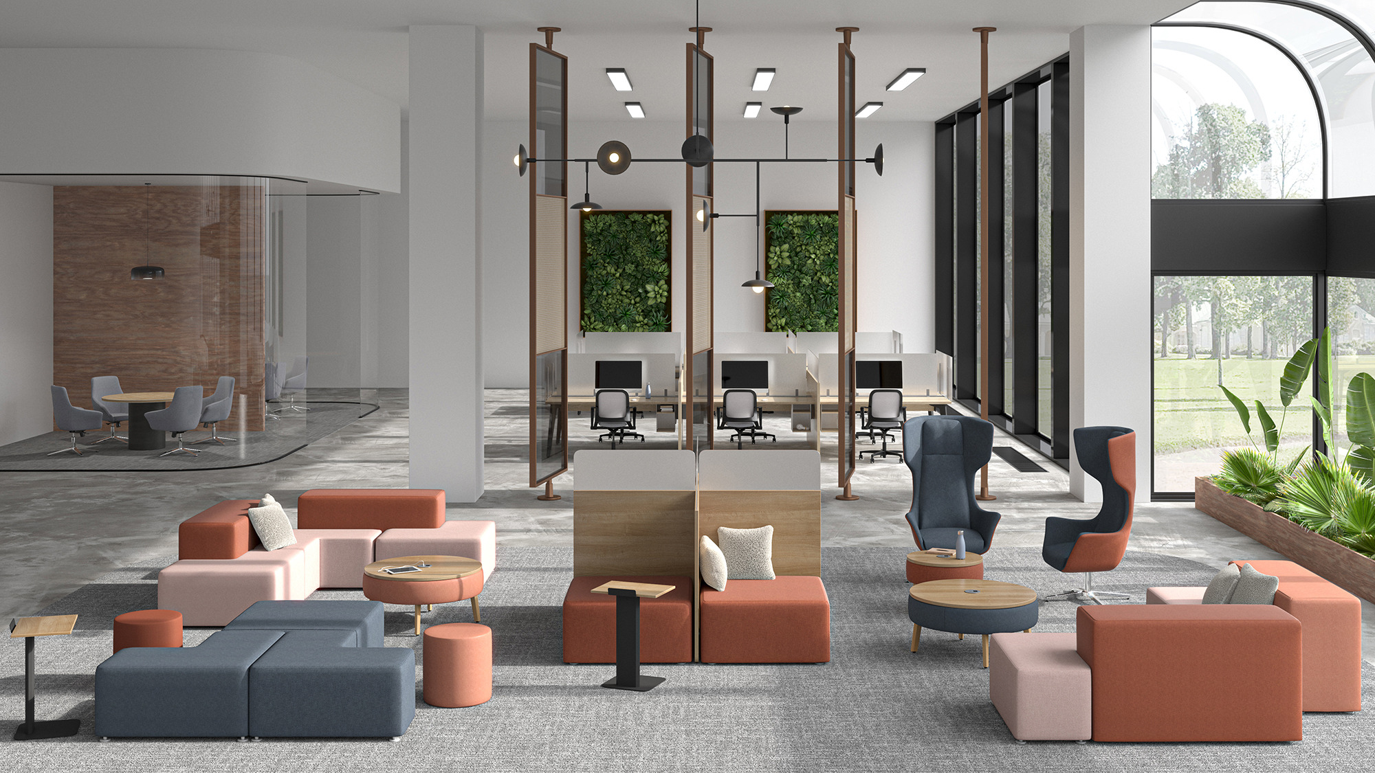Luti Freestanding Screens | Office Furniture | Lacasse